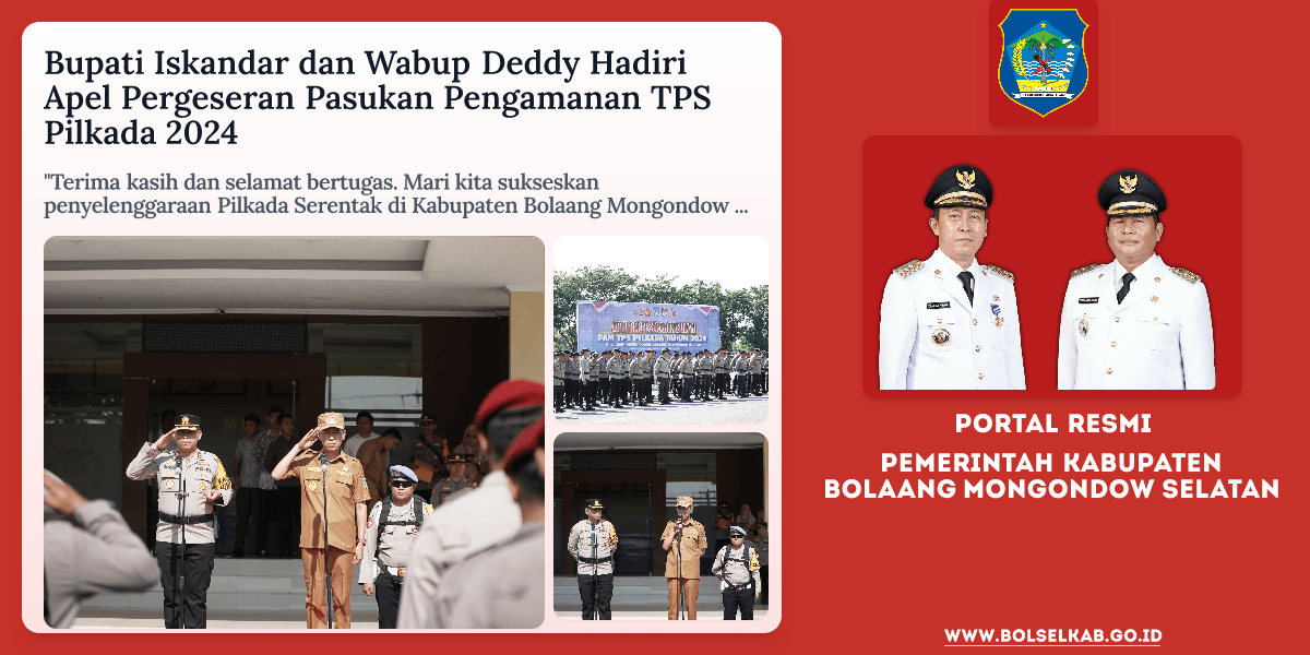 Bupati Iskandar dan Wabup Deddy Hadiri Apel Pergeseran Pasukan Pengamanan TPS Pilkada 2024