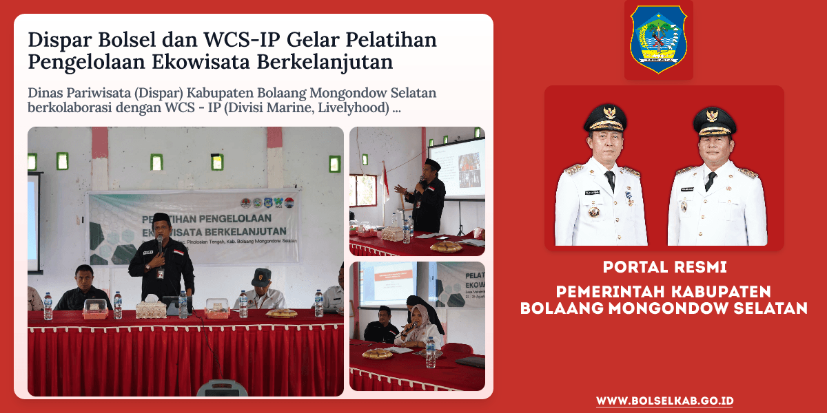 Dispar Bolsel dan WCS-IP Gelar Pelatihan Pengelolaan Ekowisata ...