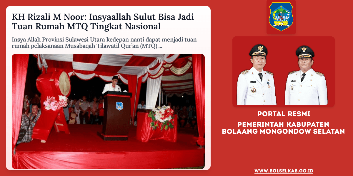 KH Rizali M Noor: Insyaallah Sulut Bisa Jadi Tuan Rumah MTQ Tingkat ...