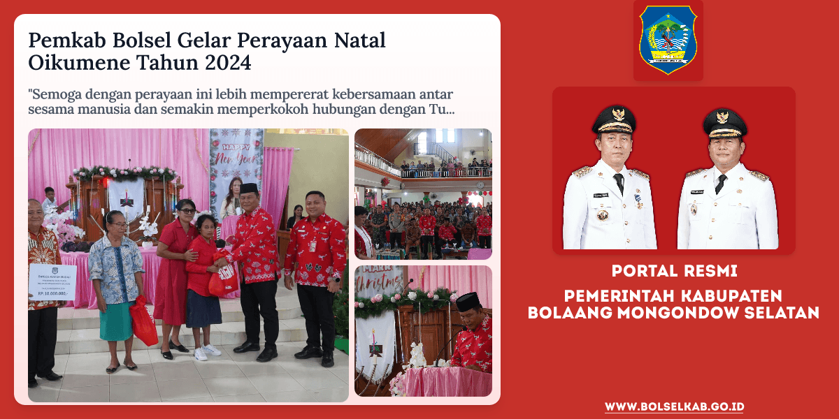 Pemkab Bolsel Gelar Perayaan Natal Oikumene Tahun 2024